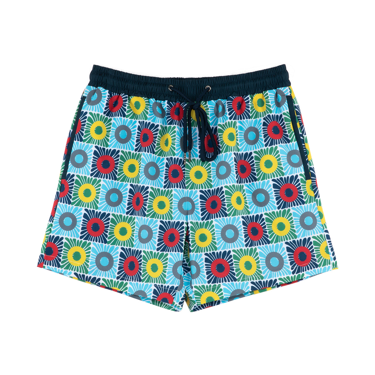 Phish Elastic Waist Swim Trunk Multicolor Donuts– Section 119