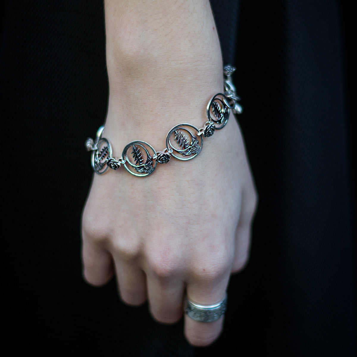 Grateful Dead | Silver Bracelet | Steal Your Face Sterling Silver ...