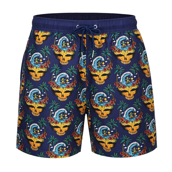 Elastic Waist Grateful Dead Tiki Swim Trunk– Section 119