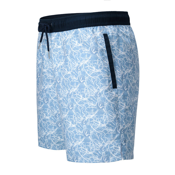 Elastic Waist Grateful Dead Stealie Blossom Swim Trunk– Section 119