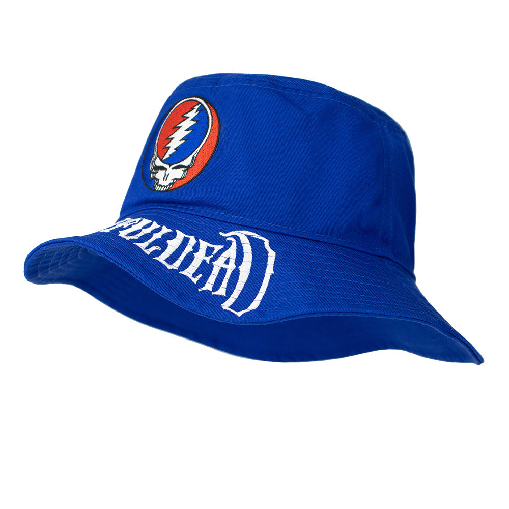 Grateful Dead | Steal Your Face Bucket Hat | Wide Brim Royal – Section 119