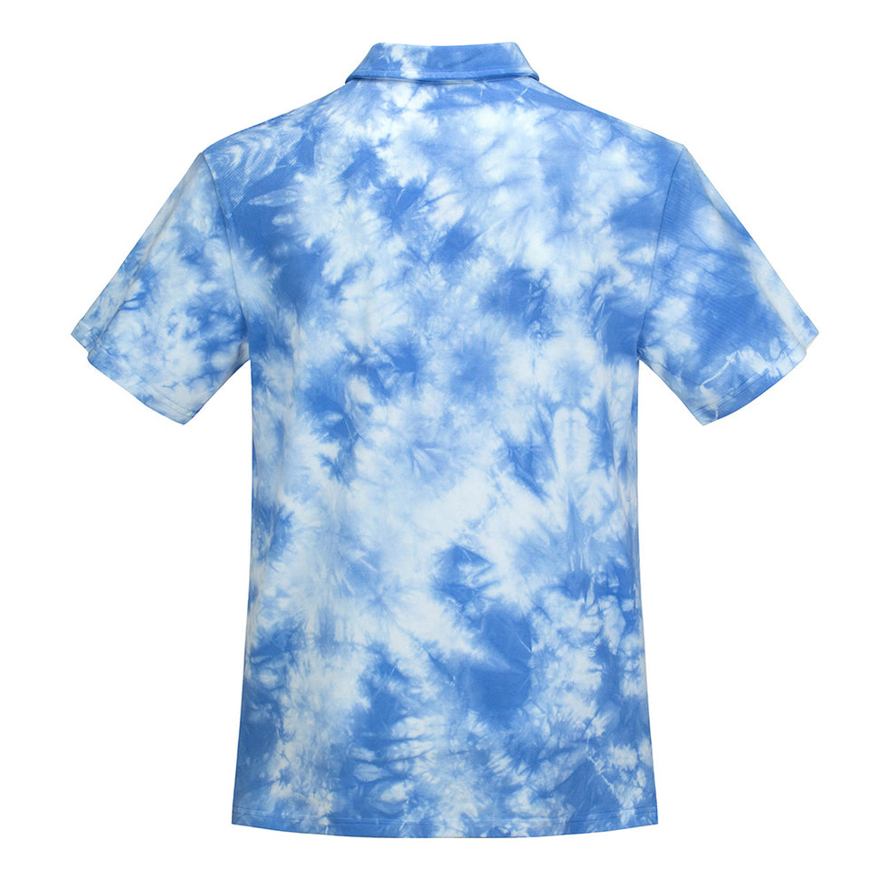 Grateful Dead | Performance Polo | Blue-Stripe Dancing Bear – Section 119