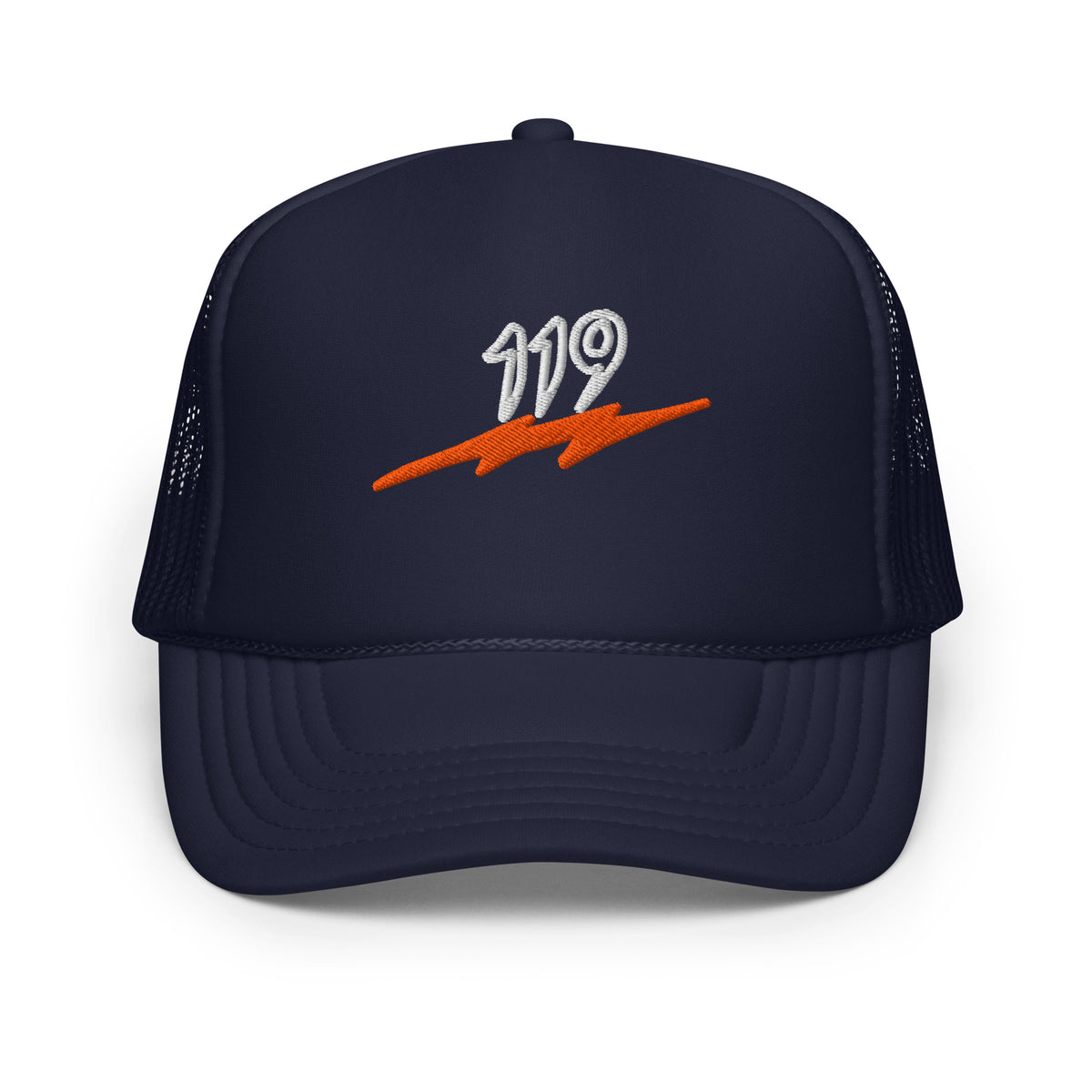 Section 119 | Headwear | A-Frame Trucker Cap Navy
