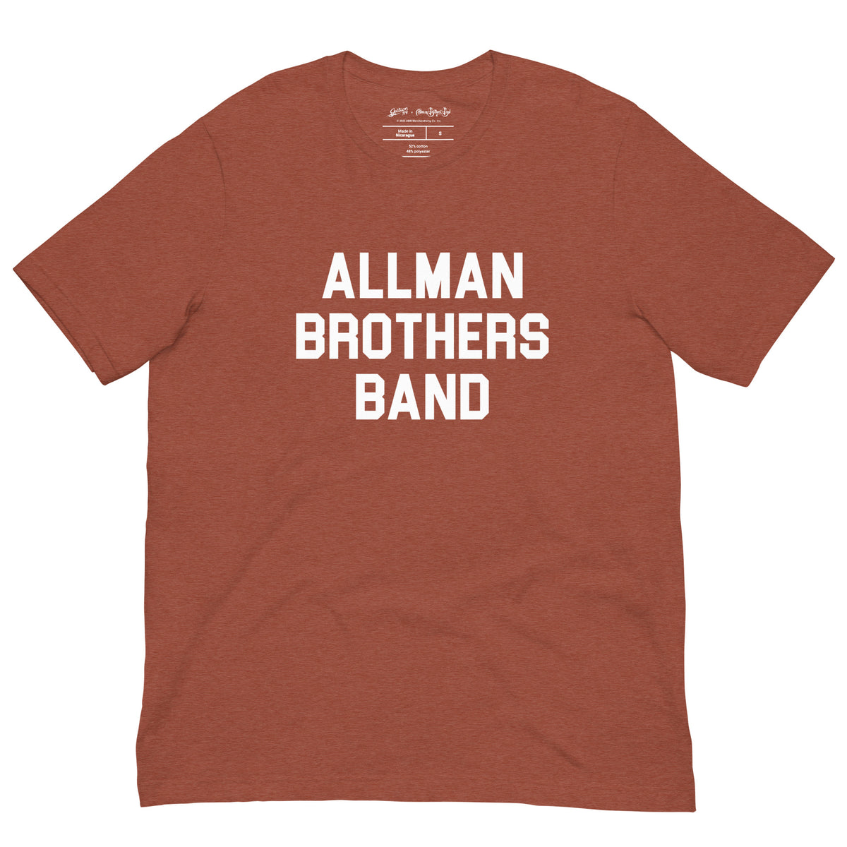 Allman Brothers Band | T-Shirt | Classic Band Name Bold Brown – Section 119
