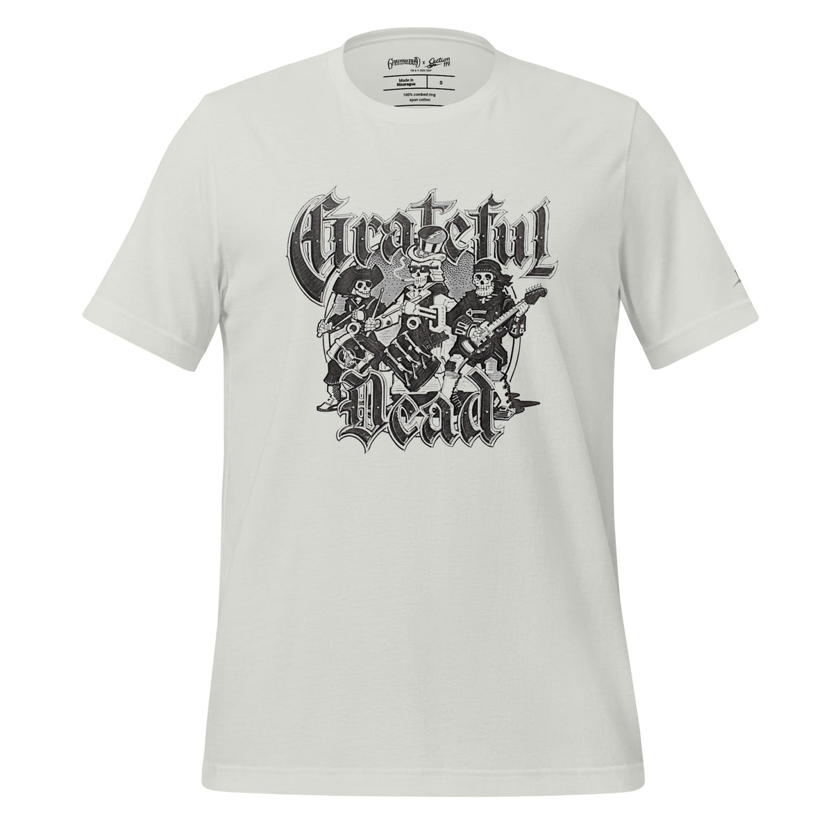 Grateful Dead | T-Shirt | Revolution Skeletons Light Grey – Section 119