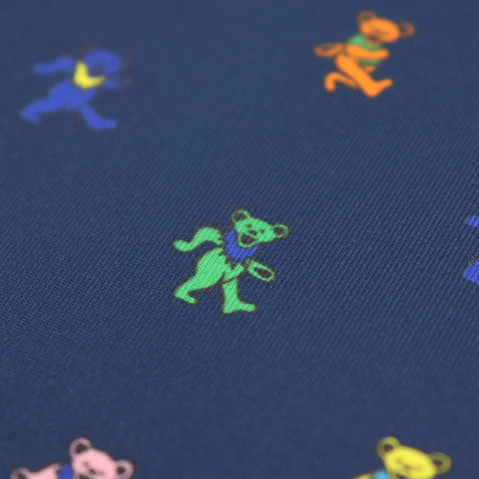 Grateful Dead | Performance Polo | Blue-Stripe Dancing Bear – Section 119